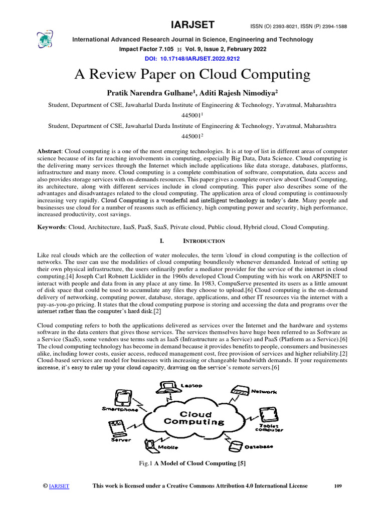Cloud Computing Overview | PDF | Cloud Computing | Software As A Service