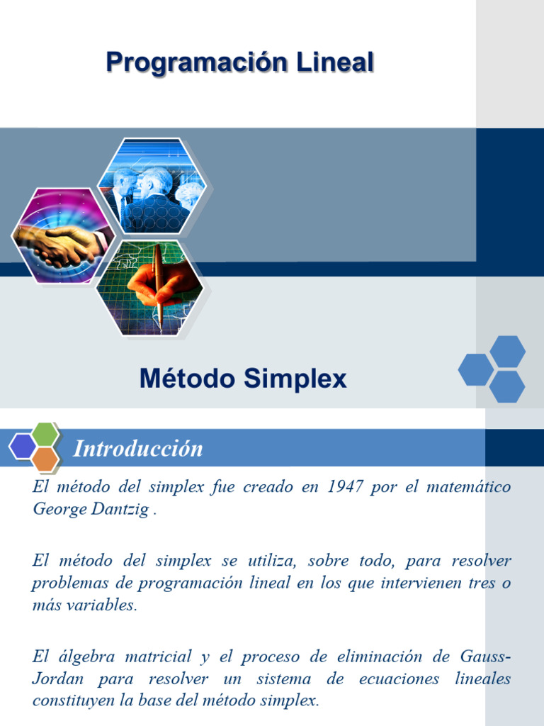 Metodo Simplex | PDF | Programación lineal | Ciencia computacional