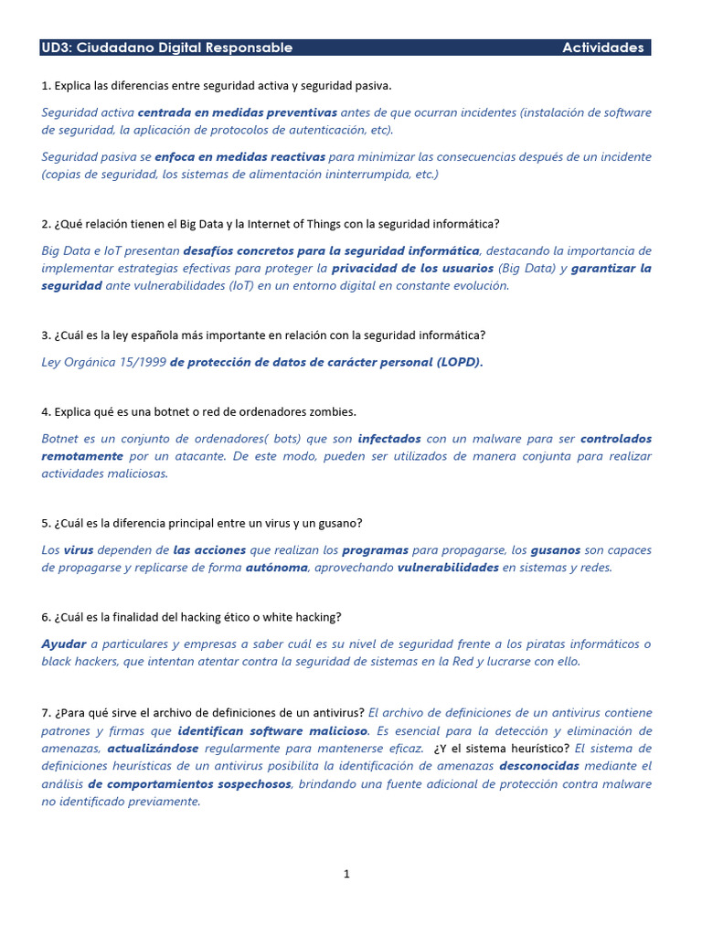 UD03 Ejercicios Seguridad SOL | PDF