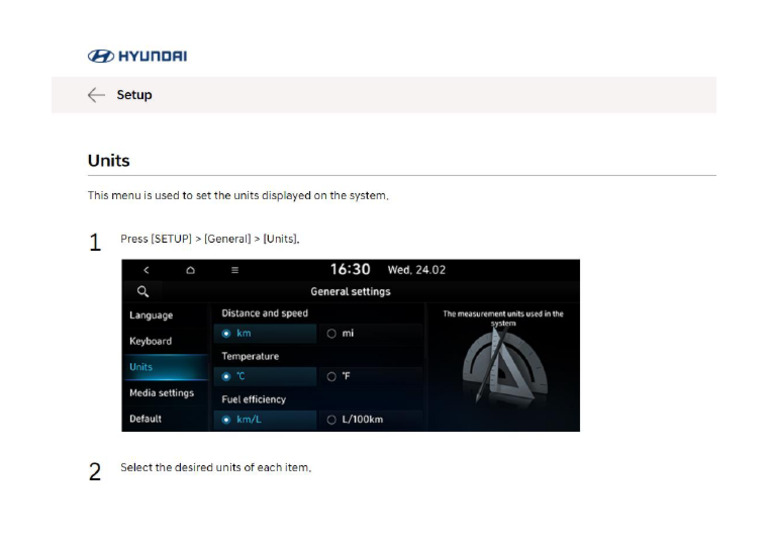 Setting Units on Kona. | PDF