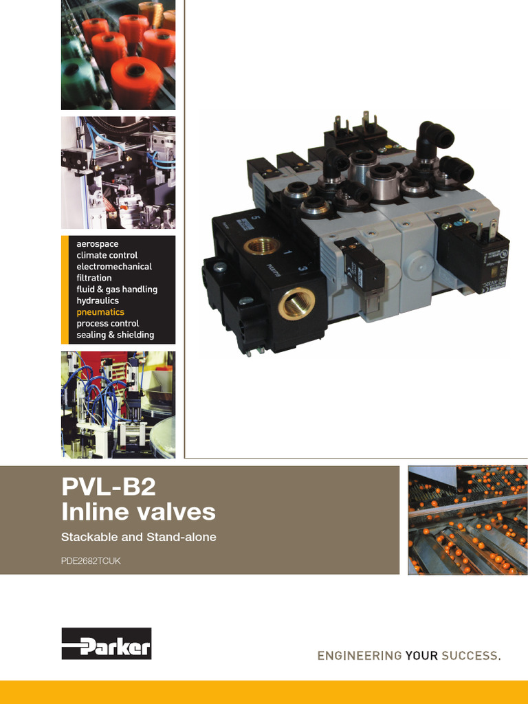 Parker Pneumatic PVL-B2 Inline Valves Catalogue PDE2682TCUK | PDF ...