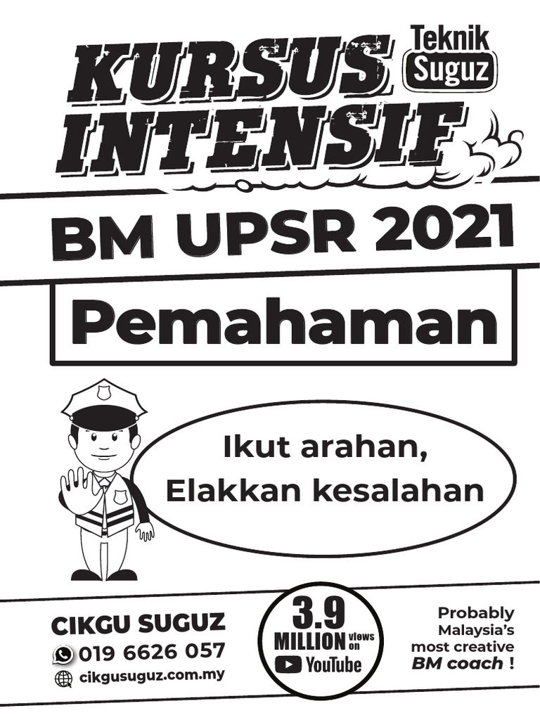 Kursus Intensif-Pemahaman-BM UPSR 2021 | PDF