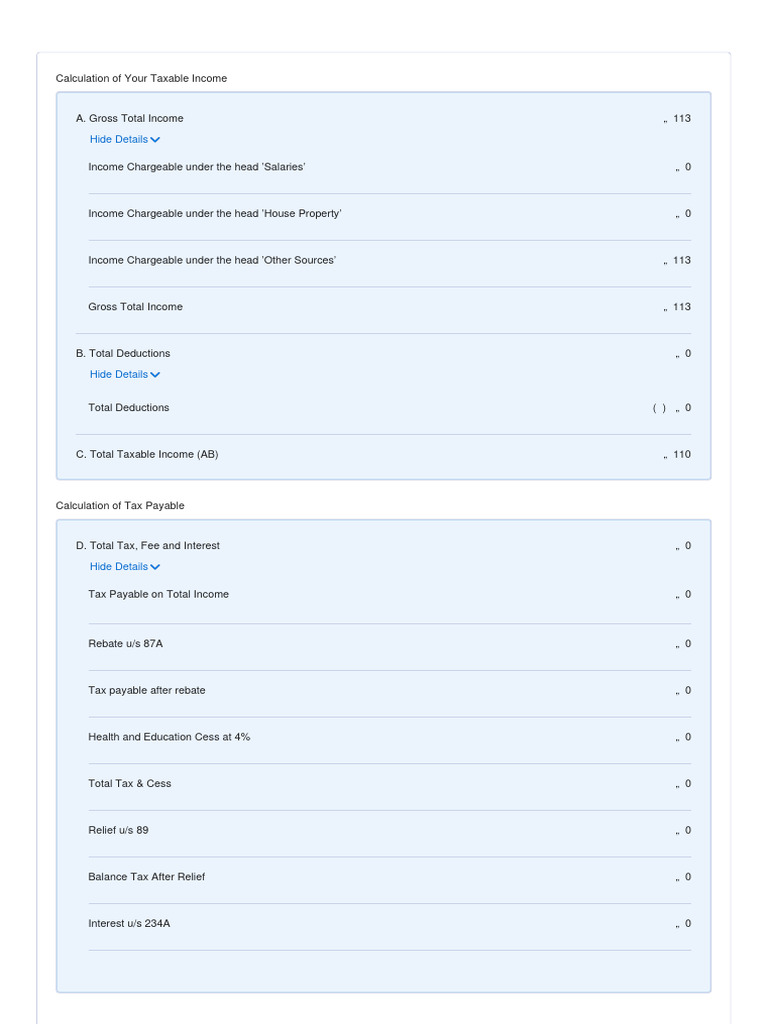 Summary | PDF | Tax Refund | Income