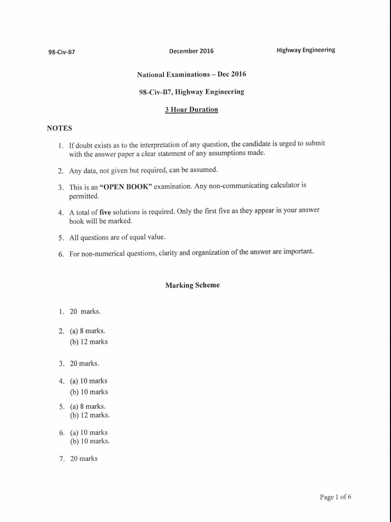AE December 2016 98 Civ B7 | PDF | Density | Physical Sciences