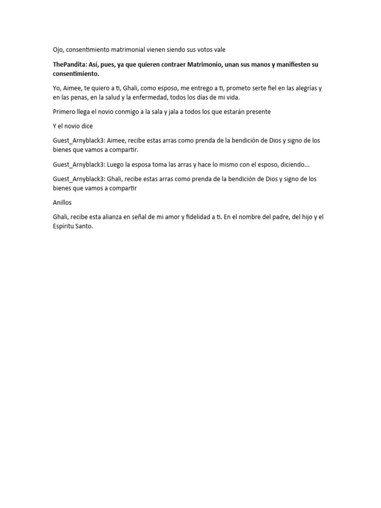 Protocolo de Boda | PDF