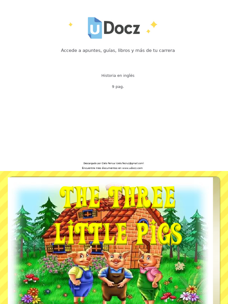 The Three Little Pigs | PDF | Fictional Pigs