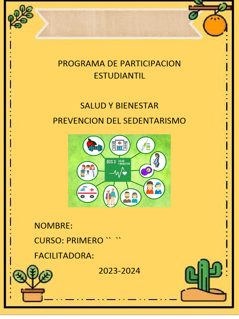 Ppe Caratula Salud y Bienestar 2023-2024 | PDF
