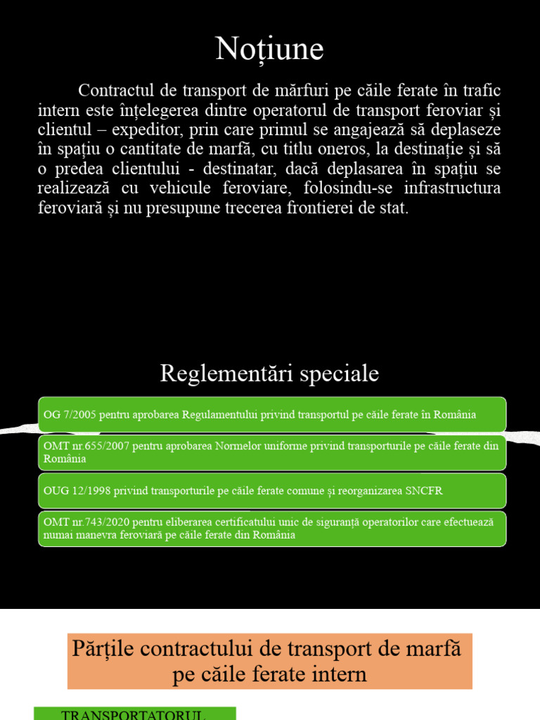 Contractul de Transport de Marfa Pe Caile Ferate | PDF