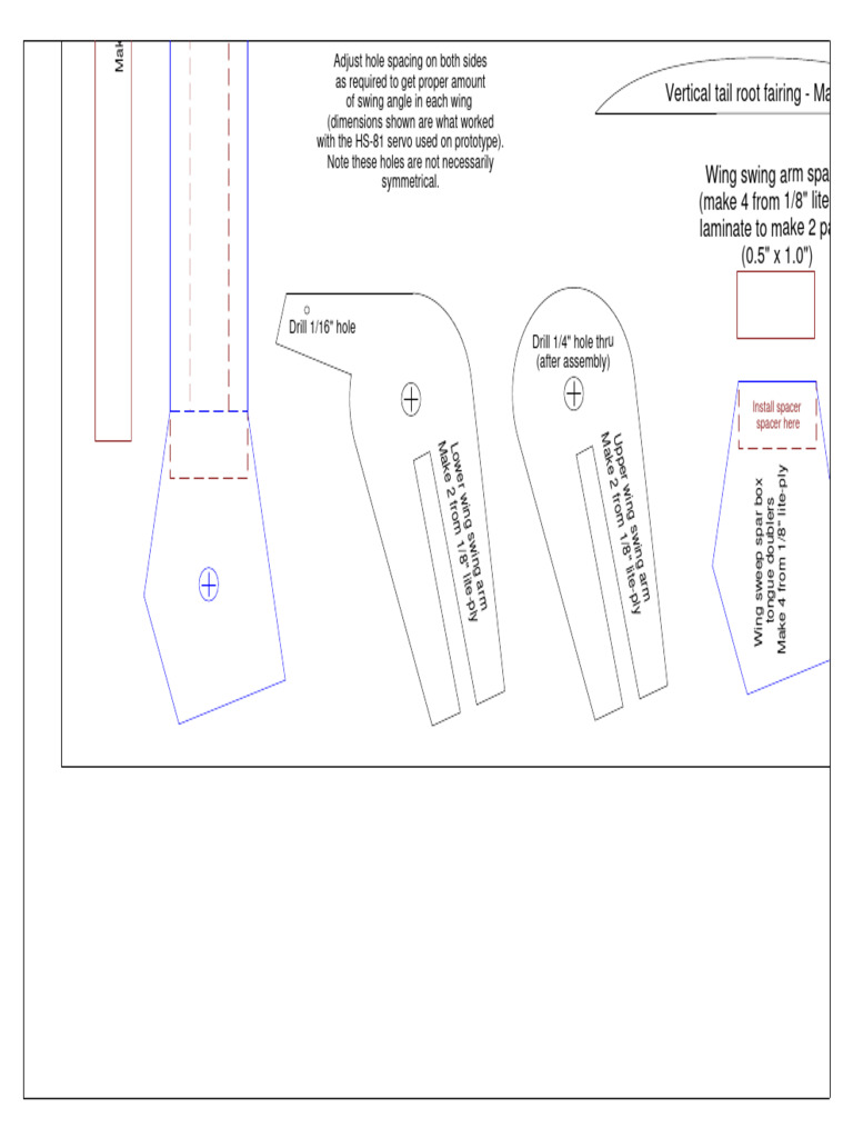 F-14 Park Jet (Parts Templates Tiled A4) | PDF | Empennage | Vehicle Design