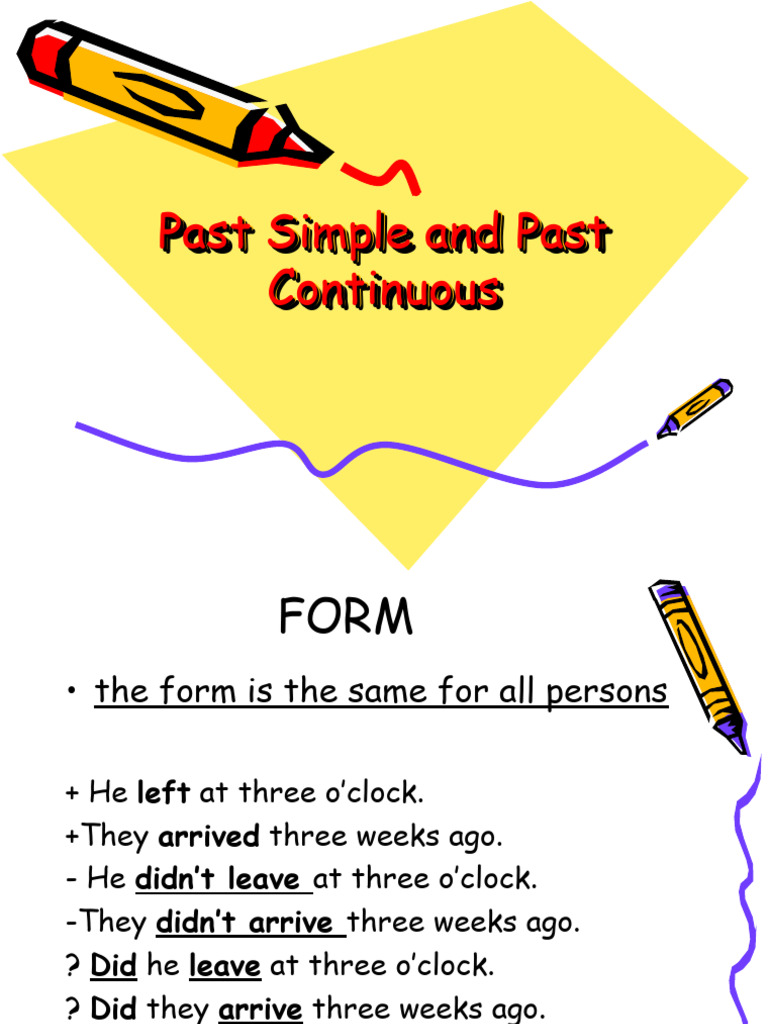 Past Simple, Continuous, and Perfect Tenses | PDF | Perfect (Grammar ...