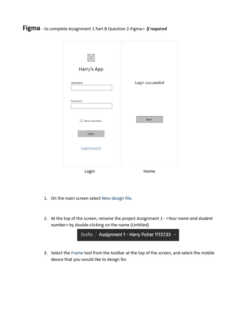 Figma Design Assignment Guide | PDF