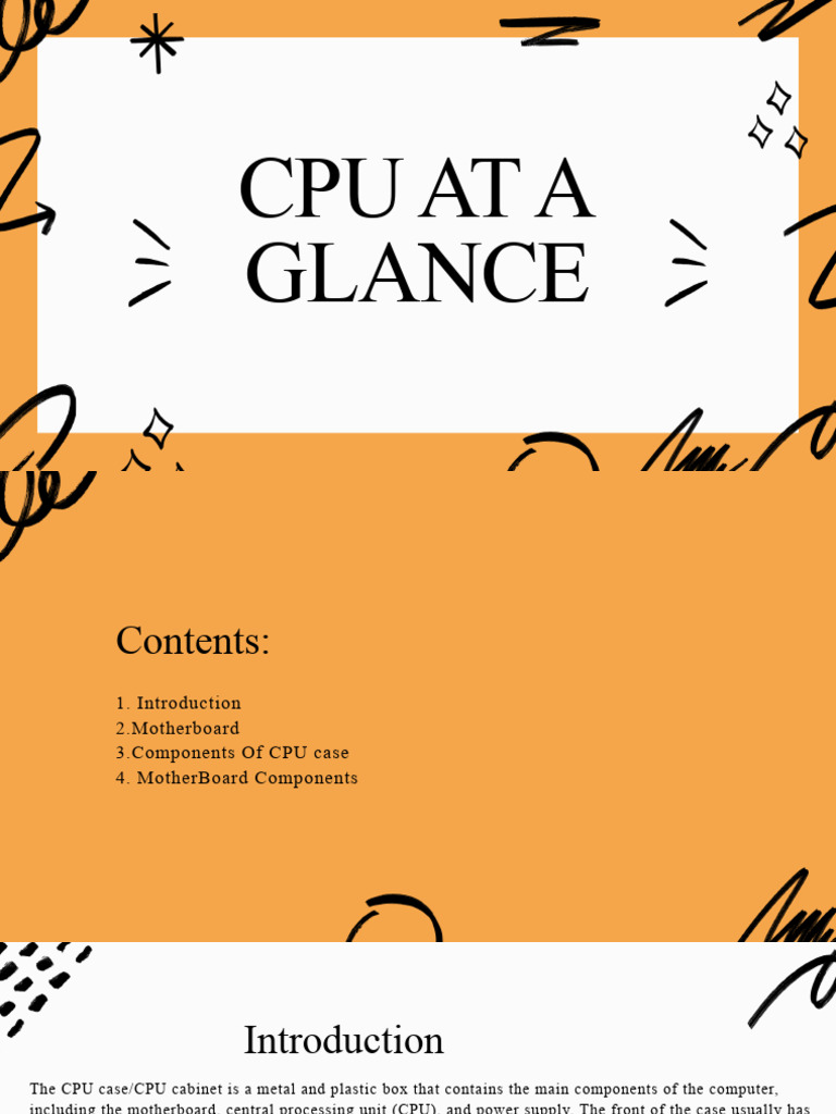 CPU at A Glance - 20240123 - 163034 - 0000 | PDF | Power Supply | Computer Hardware
