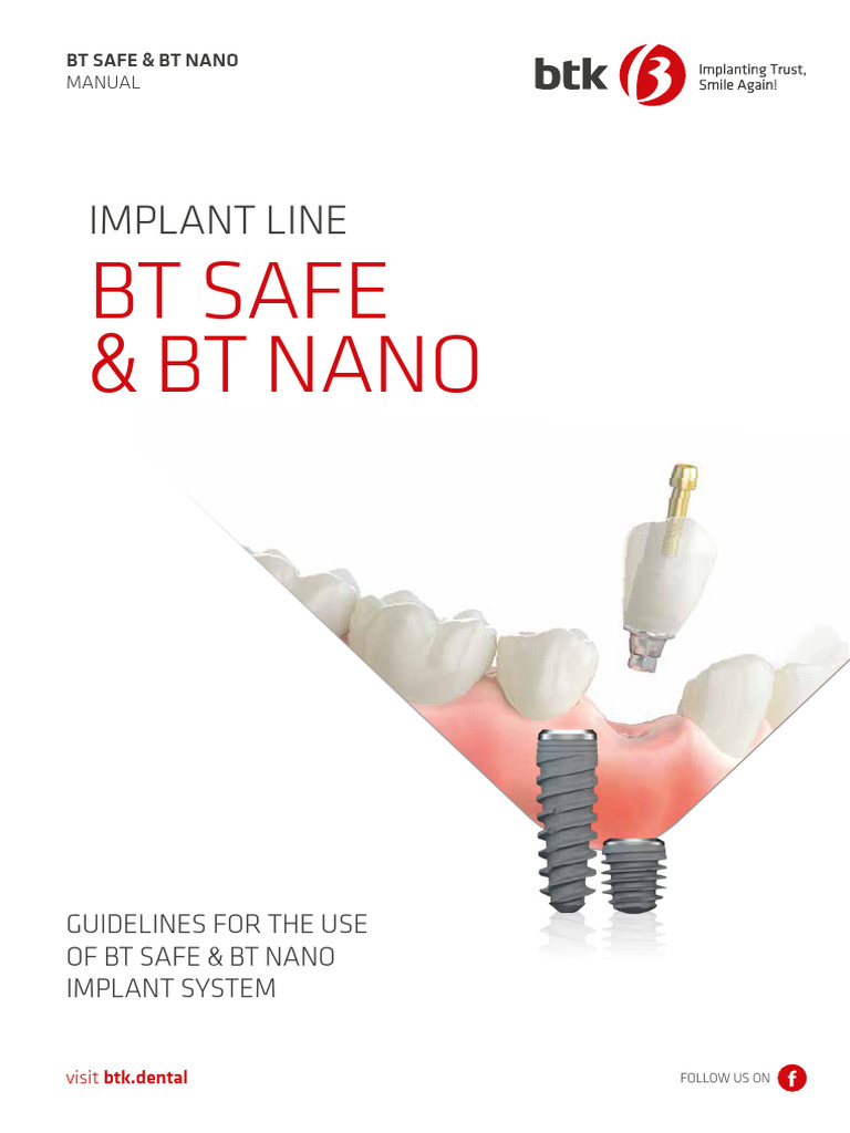 BT SAFE & BT NANO Implant Guidelines | PDF | Dental Implant