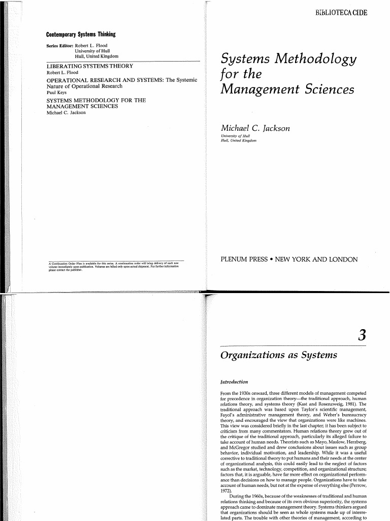 System Methodology Michael Jackson | PDF