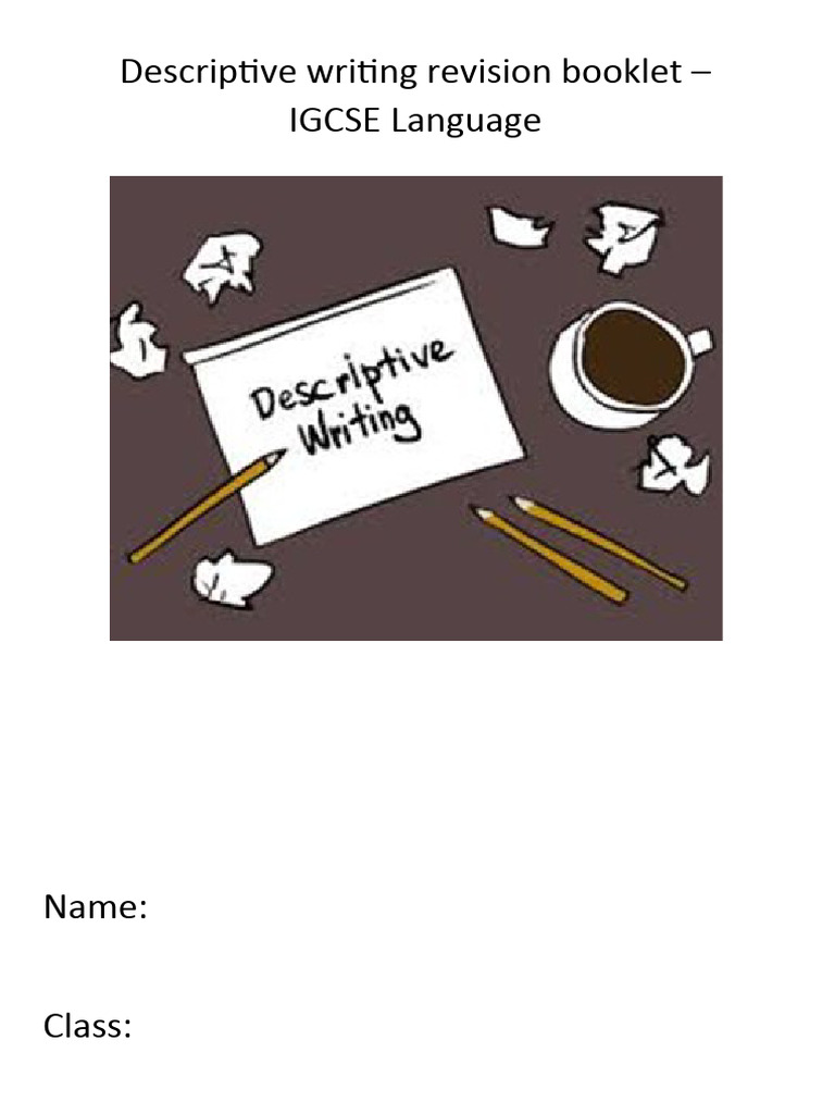 Descriptive Writing Revision - Year 11 | PDF