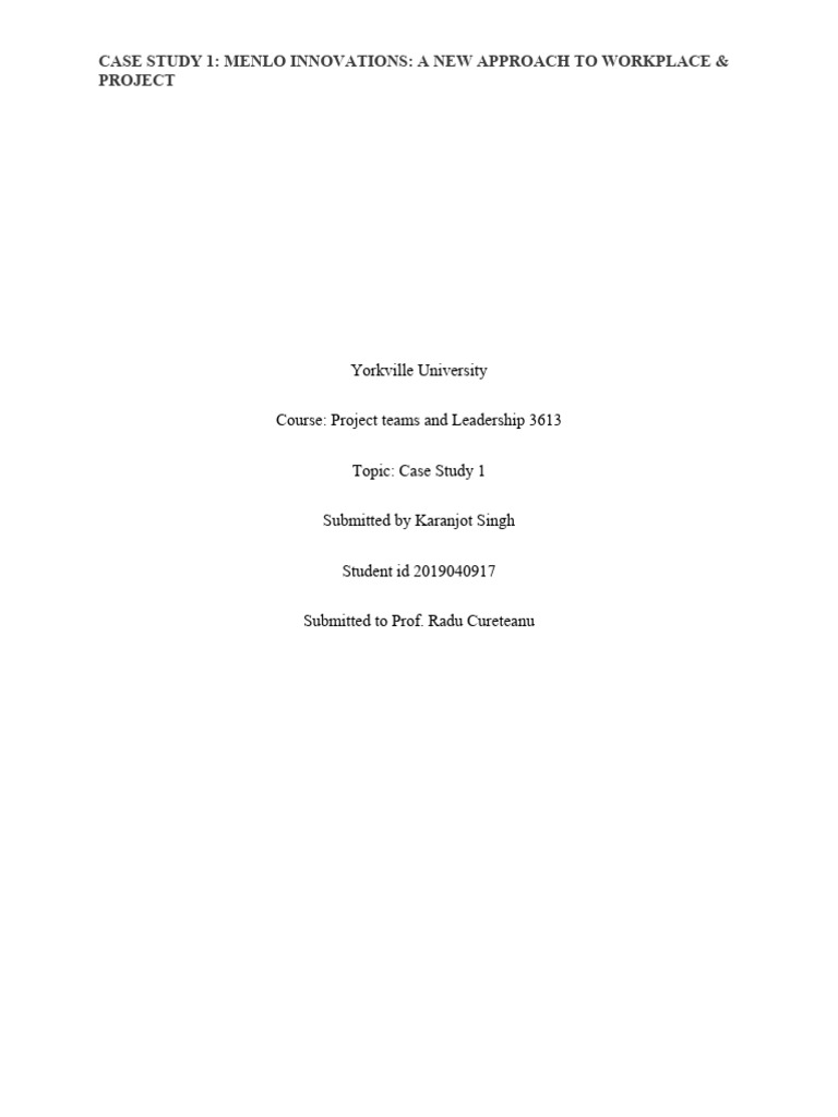 Unit Case Study 1 (1) | PDF