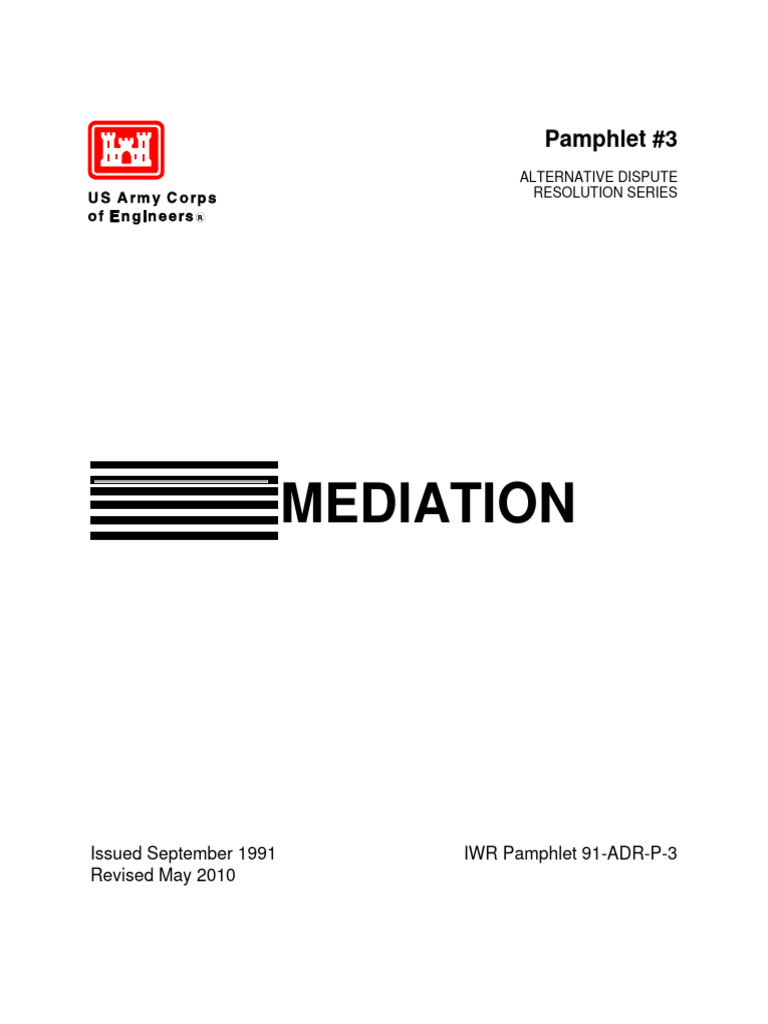 Mediation Guide for Conflict Resolution | PDF | Mediation | Alternative ...