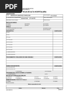 Hoja de Alta Hospitalaria IMSS | PDF