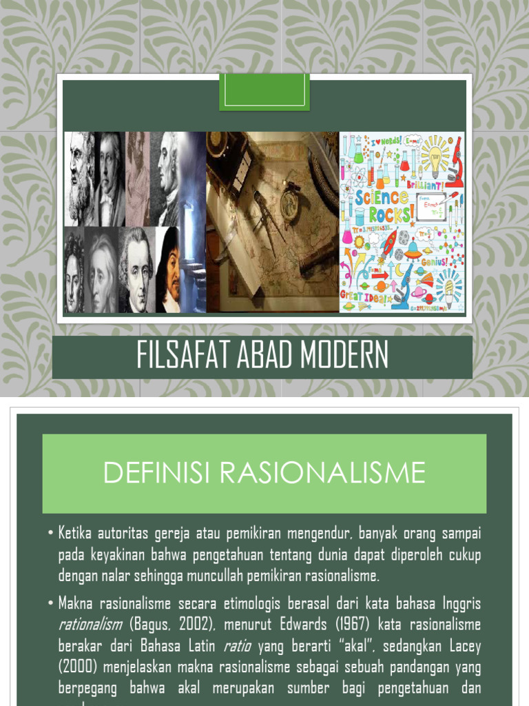 Filsafat Zaman Modern | PDF | Filsafat