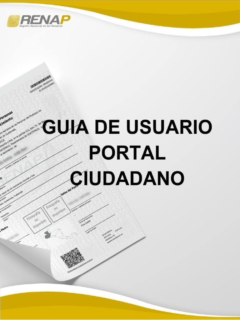 Manual Renap | PDF | Contraseña | Tarjeta de crédito
