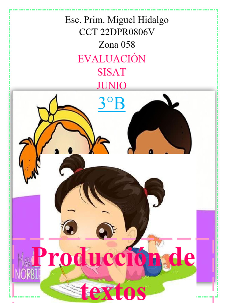 Resultados Sisat 3°b Junio 2023 | PDF