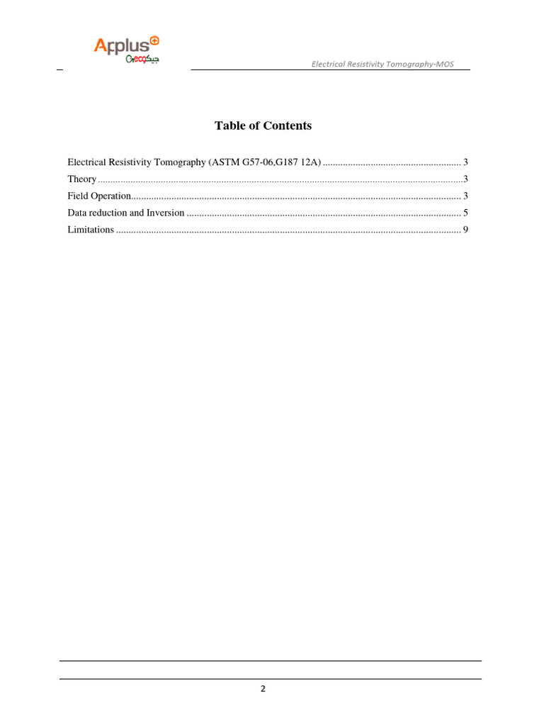 ASTM G57-06 - G187 - 12A-Electrical Resistivity Tomography | PDF ...
