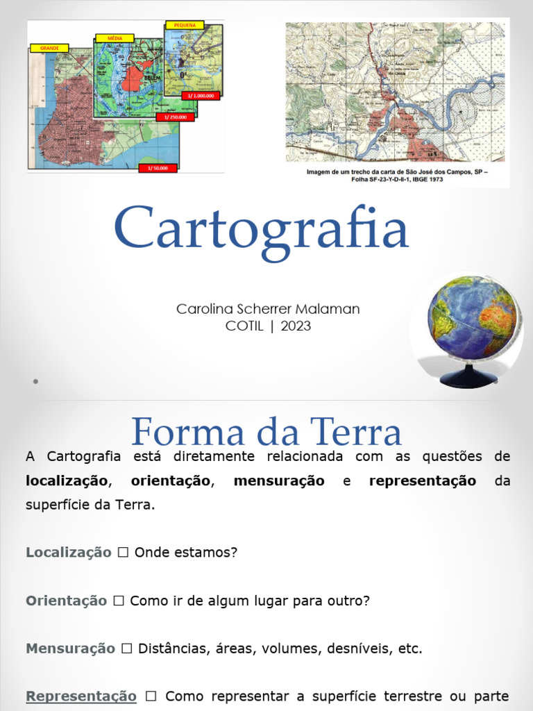 Aula 2 - Formas da Terra e Sistema de coordenadas.pptx.pptx | PDF | Longitude | Geodésia