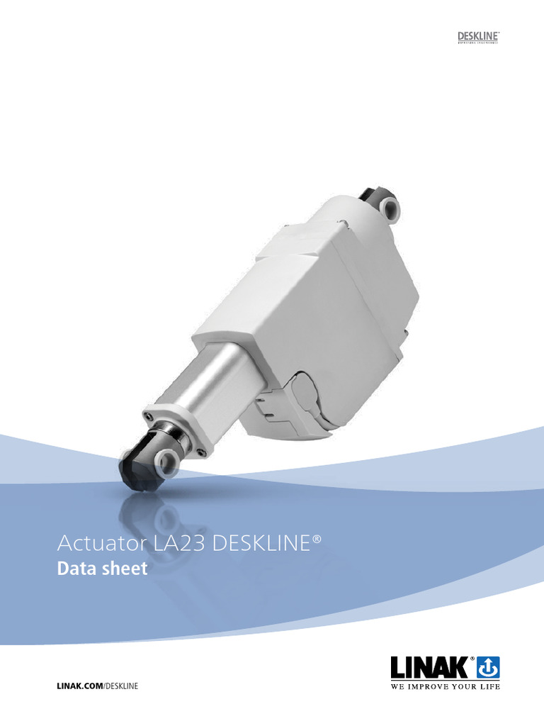 Linear Actuator La23 Deskline Data Sheet Eng | PDF | Actuator ...