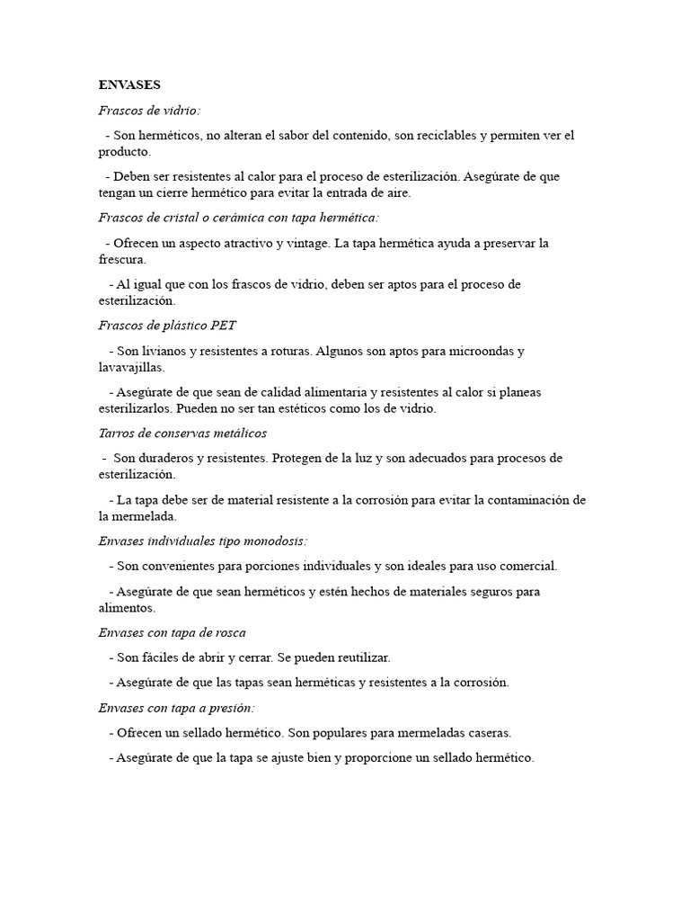 Elegir Los Envases Adecuados Para Mermeladas Es Crucial Para Asegurar La Calidad Y Durabilidad