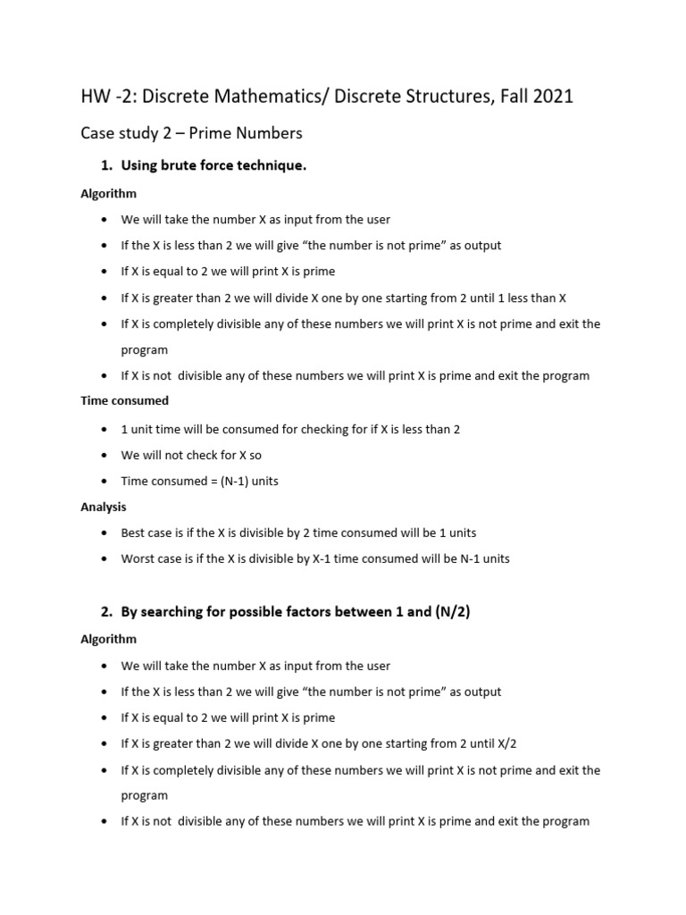 hw 2 | PDF | Numbers | Algorithms