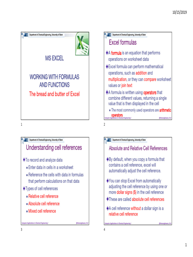 CHE 312 Note Set 3 | PDF