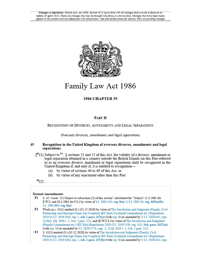 Section 46 | PDF | Same Sex Marriage | Annulment