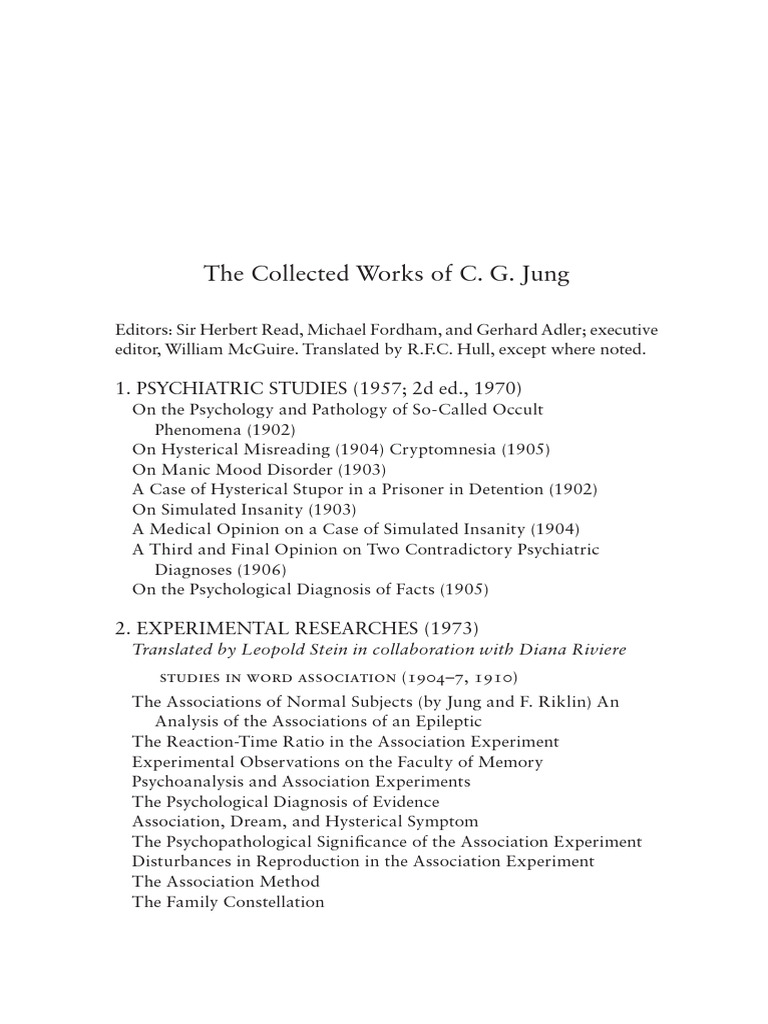 Updated CW Bibliography | PDF | Psychoanalysis | Analytical Psychology