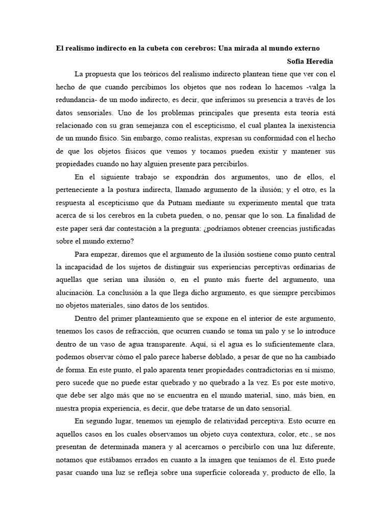 Sofia Heredia-Paper 1 | PDF | Philosophy