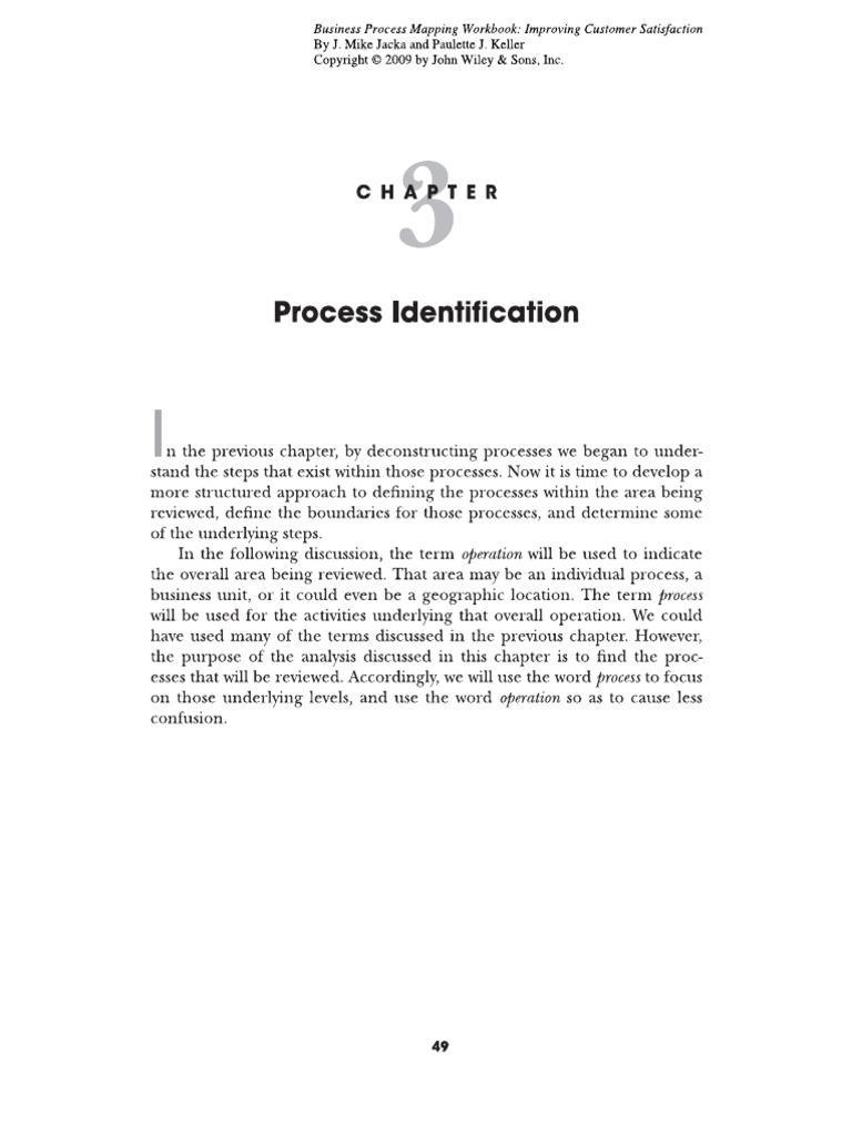 Part B - Process Identification | PDF