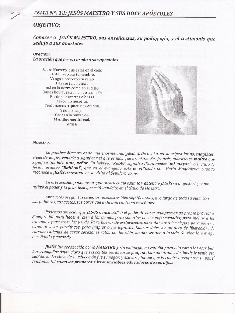 Enc Jesus Maestro y Sus Doce Apostoles | PDF