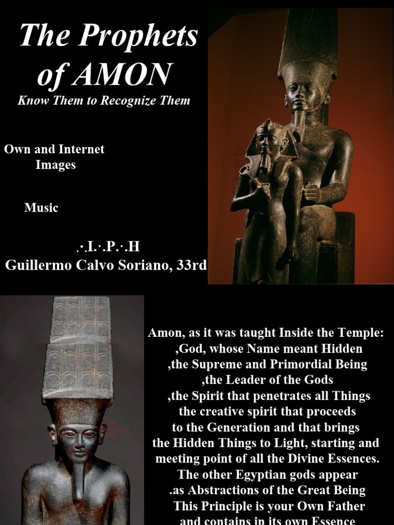 The Prophets of Amon - Text and Images - I. .P. .H. . Guillermo Calvo Soriano, 33rd | Download ...