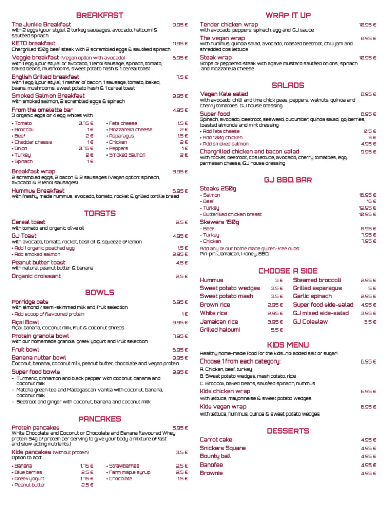 GJC Menu-Board Sample | PDF