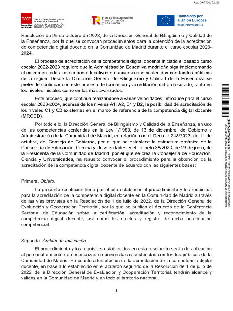 D47 Resolucion 25 de Octubre de 2023 DGByCE 1699025838 | PDF | Maestros ...