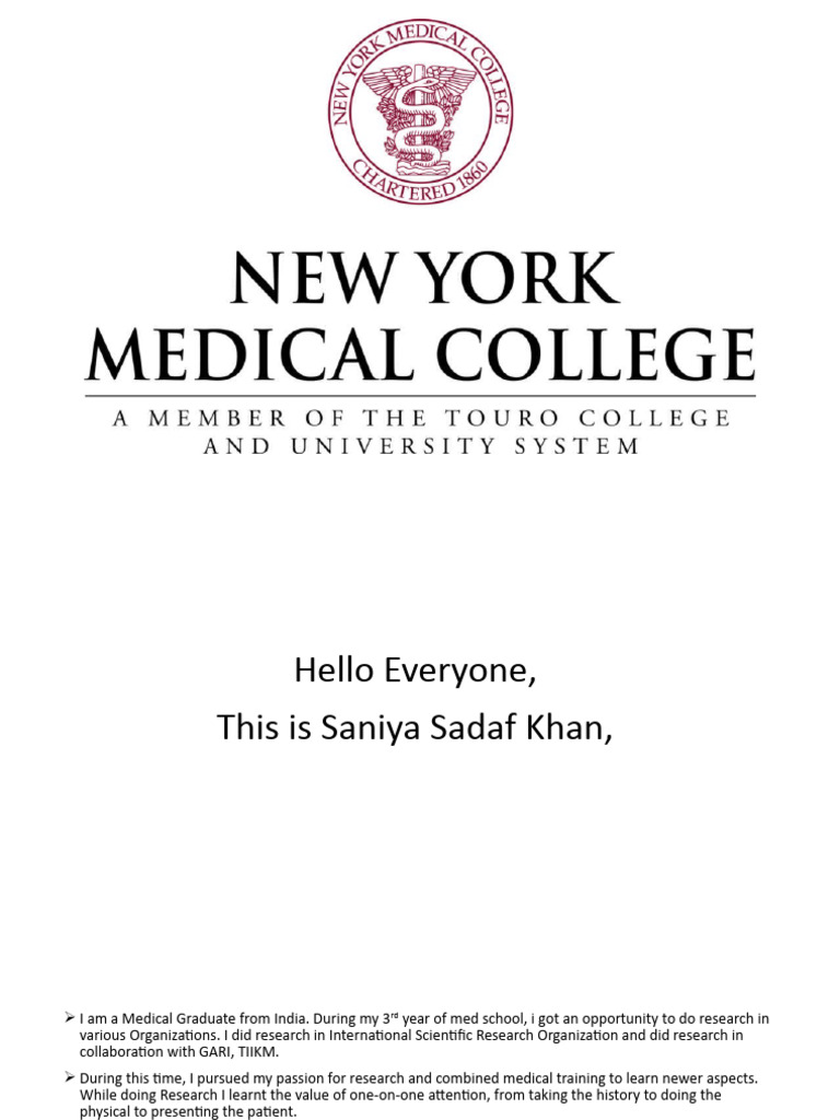 Introduction - Saniya Sadaf Khan | PDF