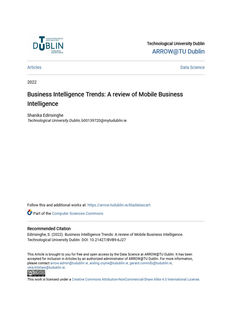 2022 Business Intelligence Trends A Review of Mobile Business | PDF | Business Intelligence ...