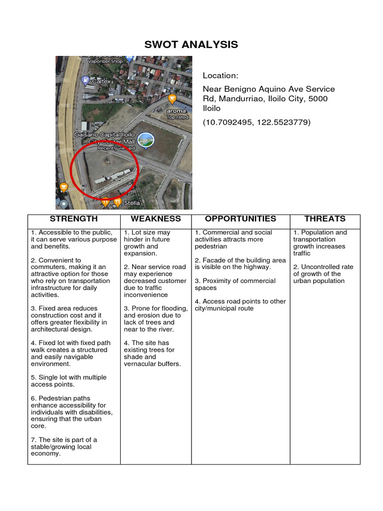SWOT-Analysis-Government-Center | PDF | Transport | Accessibility