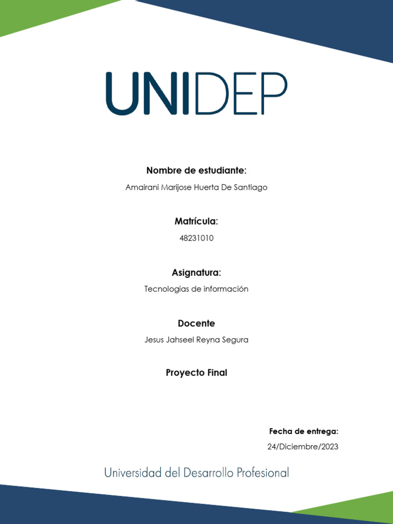 Portada Proyecto Final | Descargar gratis PDF | Tecnología de ...