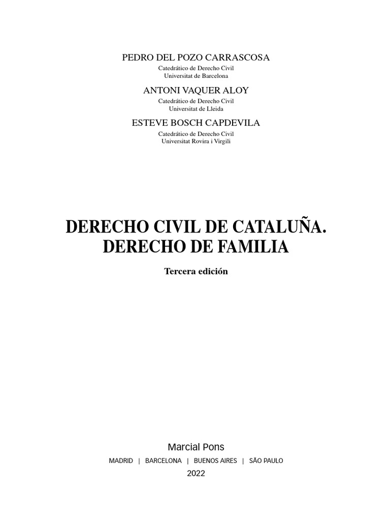 Primeras Paginas Dcho Civil Cat Fami 2022 | PDF | Anulación | Matrimonio