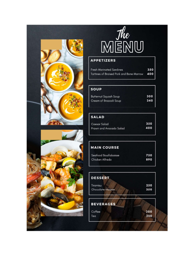 Menu | PDF