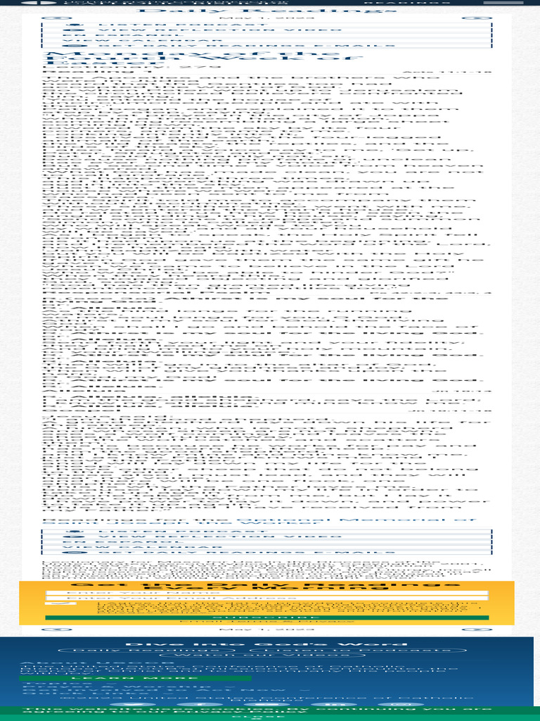 Daily Bible Reading - May 1, 2023 USCCB | PDF