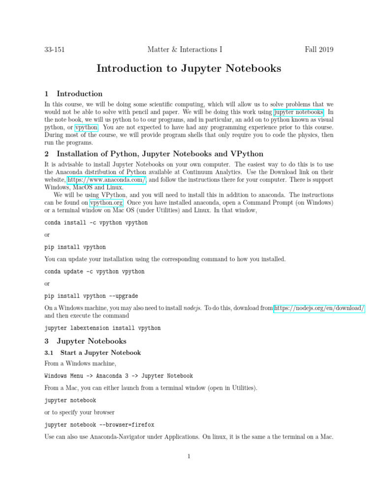 Jupyter Notebook | PDF