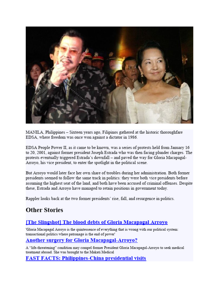 Edsa Ii | Download Free PDF | Philippines | Government