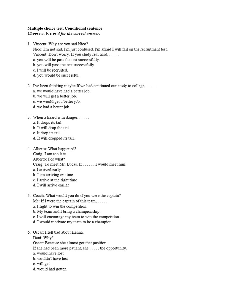 Multiple Choice Test CS Type 123 | PDF | Object (Grammar) | Verb