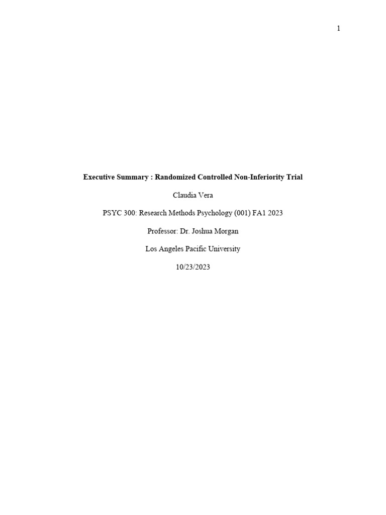 Part 4 Executive Summary Final Document | PDF | Cognitive Behavioral Therapy | Meta Analysis